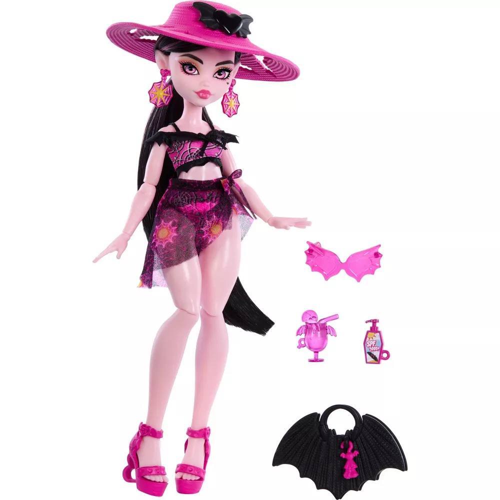 Monster High Scare adise Island Draculaura Fashion Doll with AU