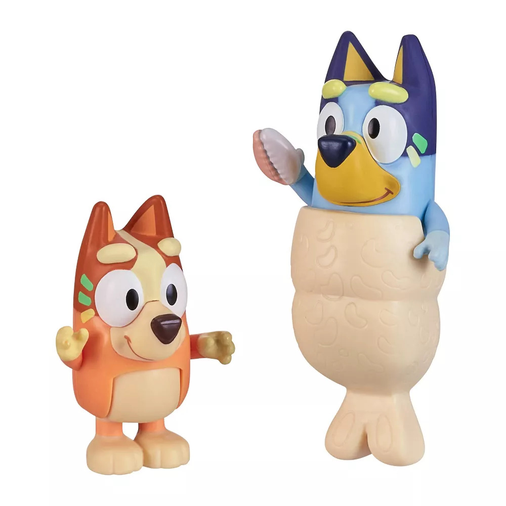 Bluey Beach 2 Pack Mermaid Tails Toy Gift AU