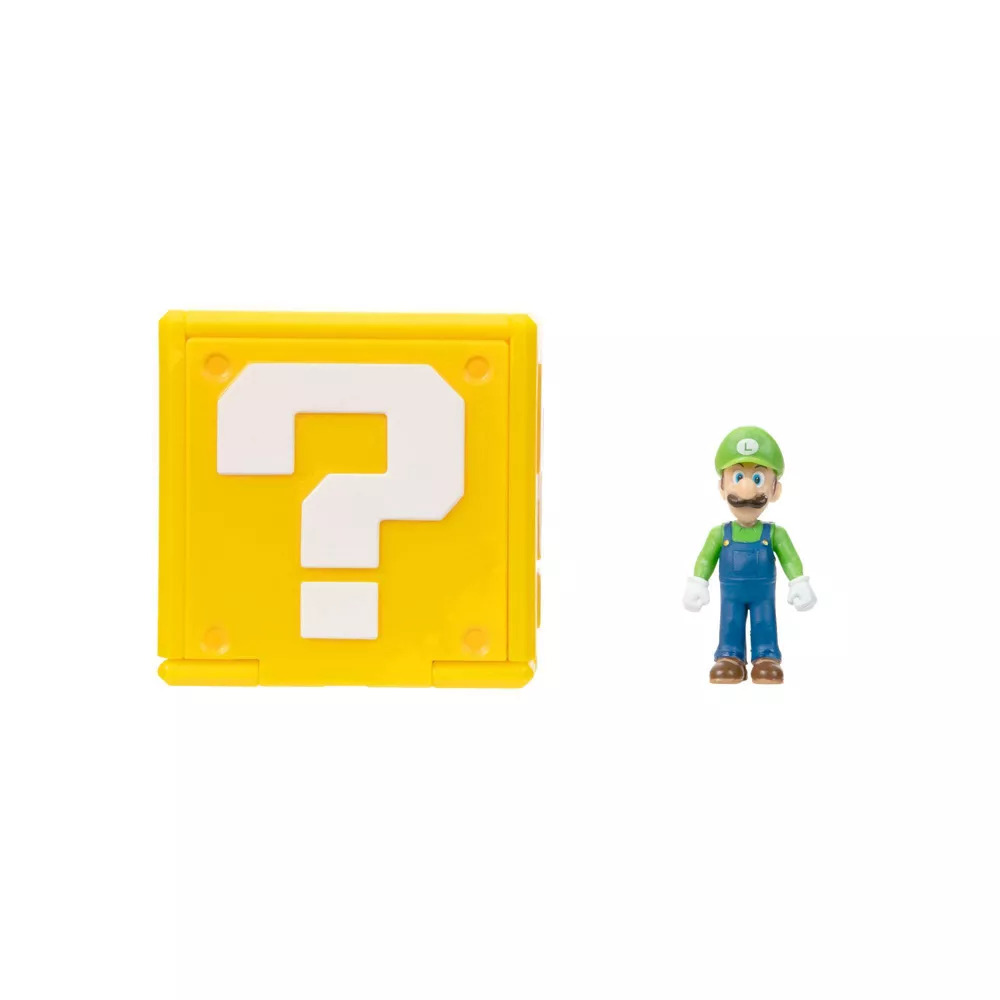 The Super Mario Bros. Movie Mario Mini Luigi with Question Block - Nintendo