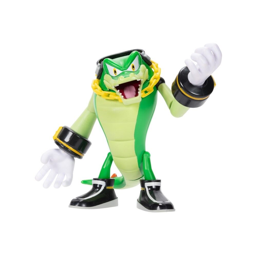 Sonic The Hedgehog 4" Figures - Vector with Super Ring - Sonic the Hedgehog