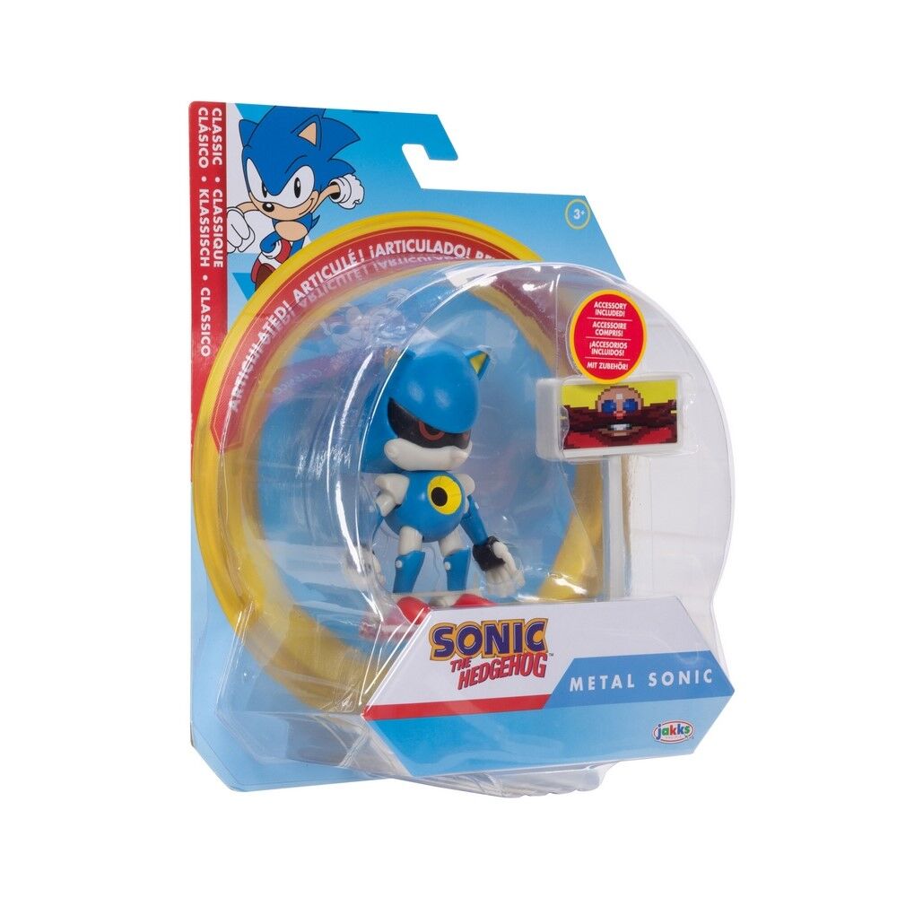 Sonic The Hedgehog 4" Figures - Classic Metal Sonic with Goal Post ...