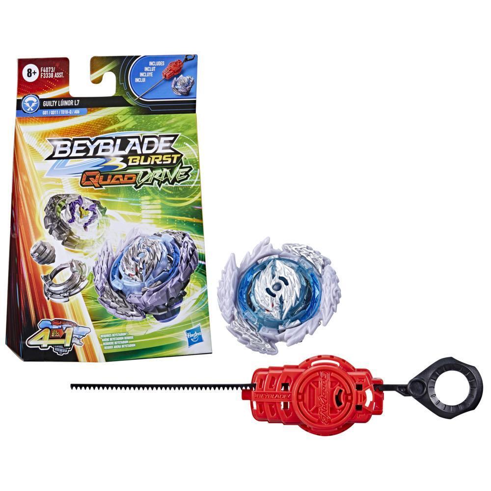 Beyblade Burst QuadDrive Guilty Lúinor L7 Spinning Top Starter Pack
