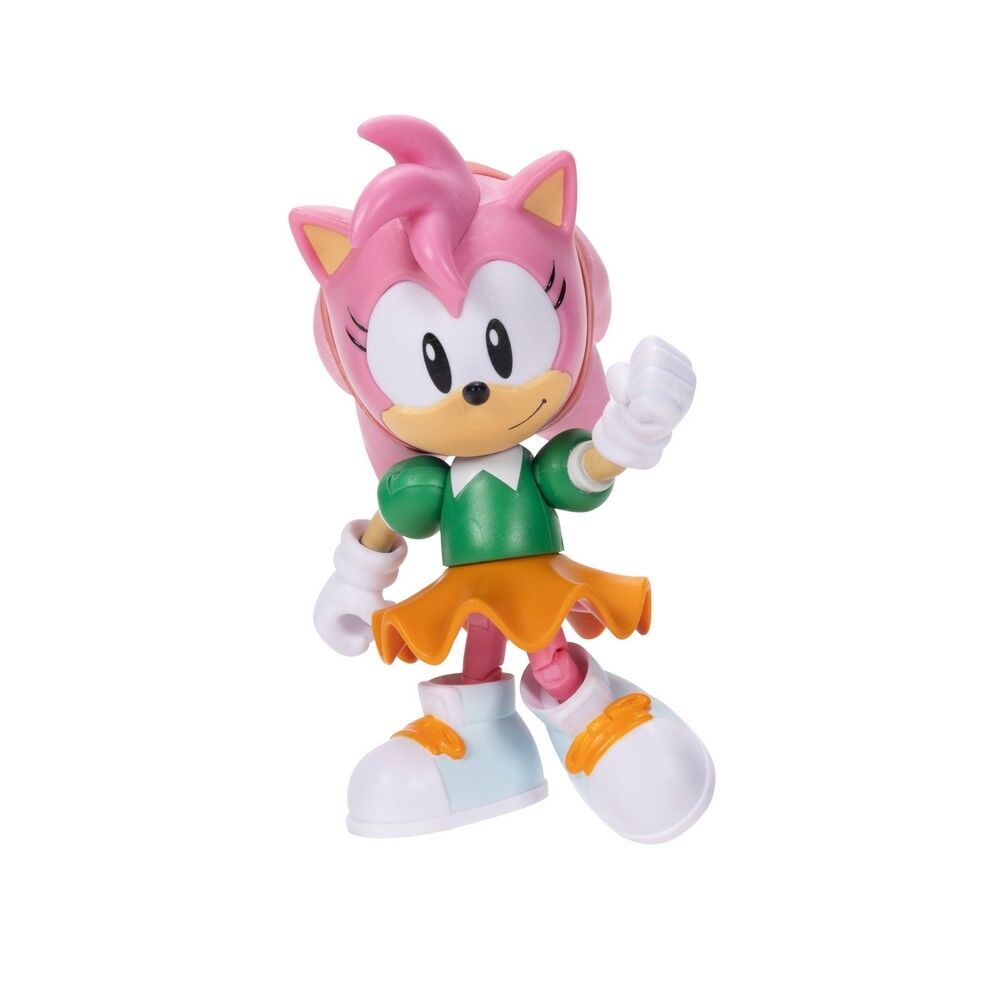 Sonic The Hedgehog 4" Figures - Classic Amy with Yellow Chaos Emerald ...
