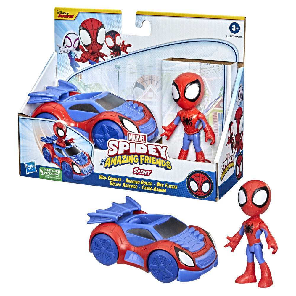 Marvel Spidey and His Amazing Friends Spidey Figure & Web Crawler