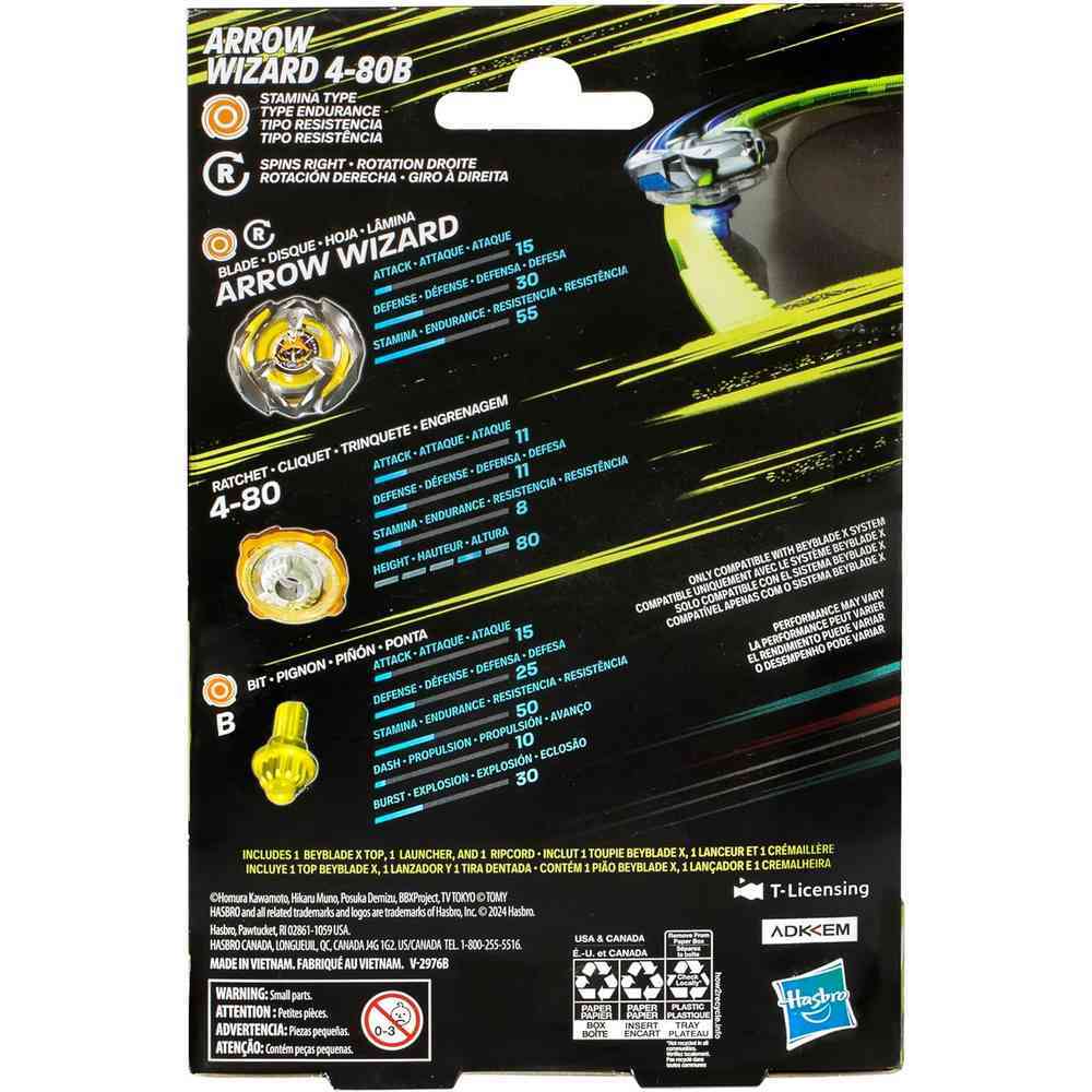 Beyblade X Arrow Wizard 4-80B Starter Pack