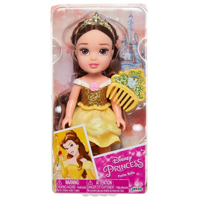Disney Princess Petite Belle Glitter Doll Toy Gift AU