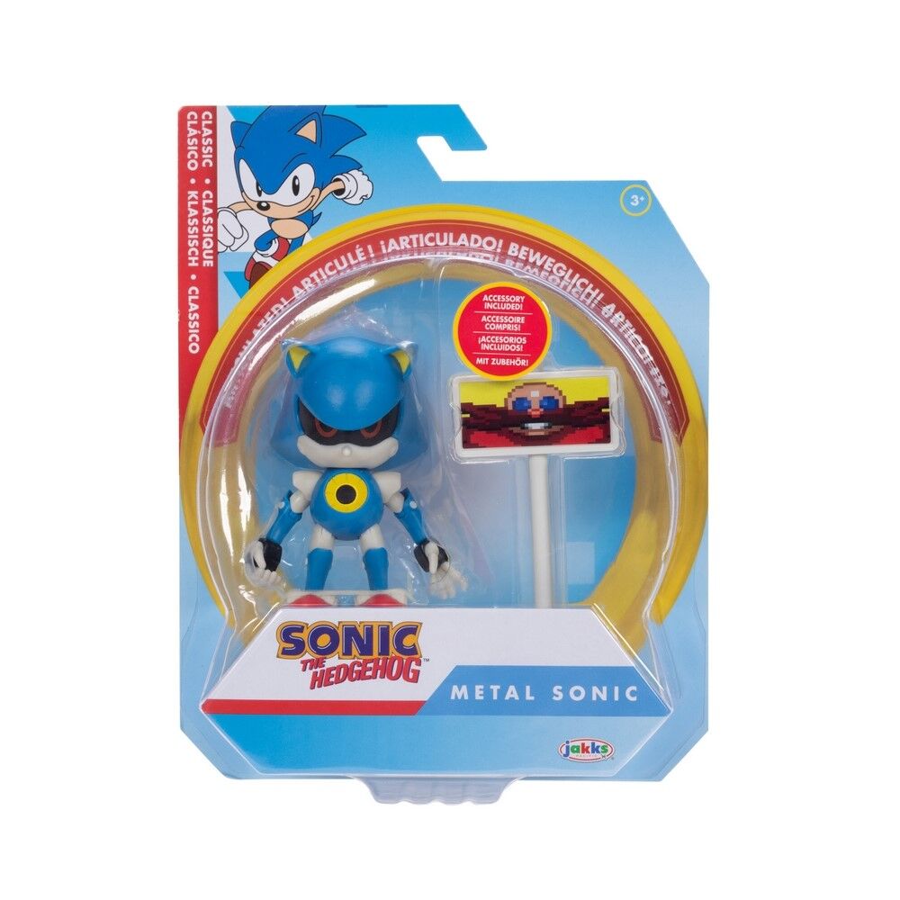 Sonic The Hedgehog 4" Figures - Classic Metal Sonic with Goal Post ...