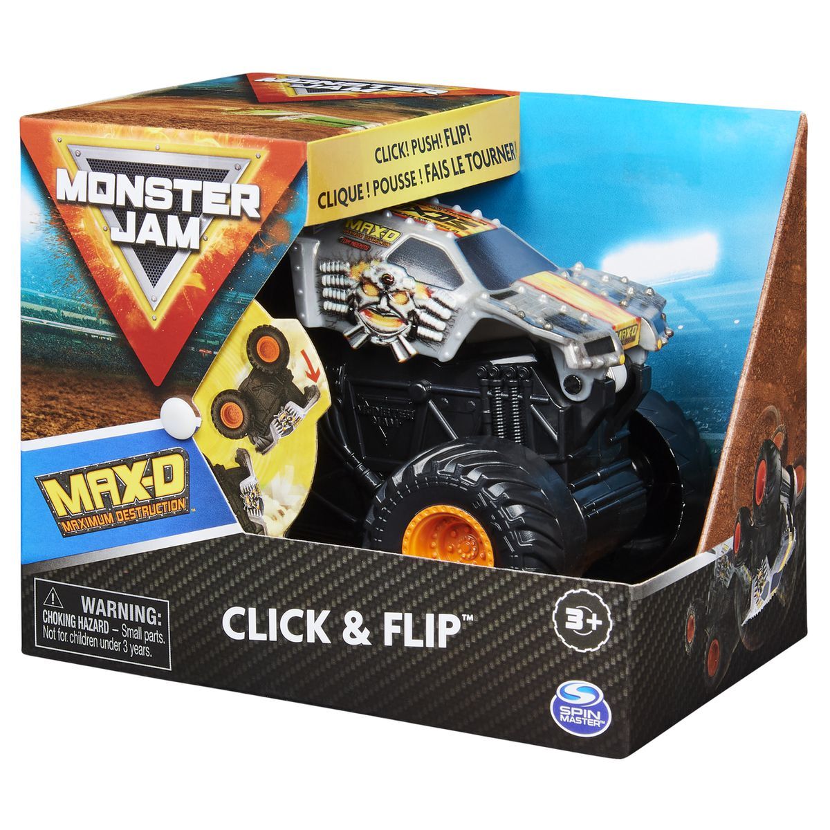 Monster Jam 1:43 Click & Flip Max-D