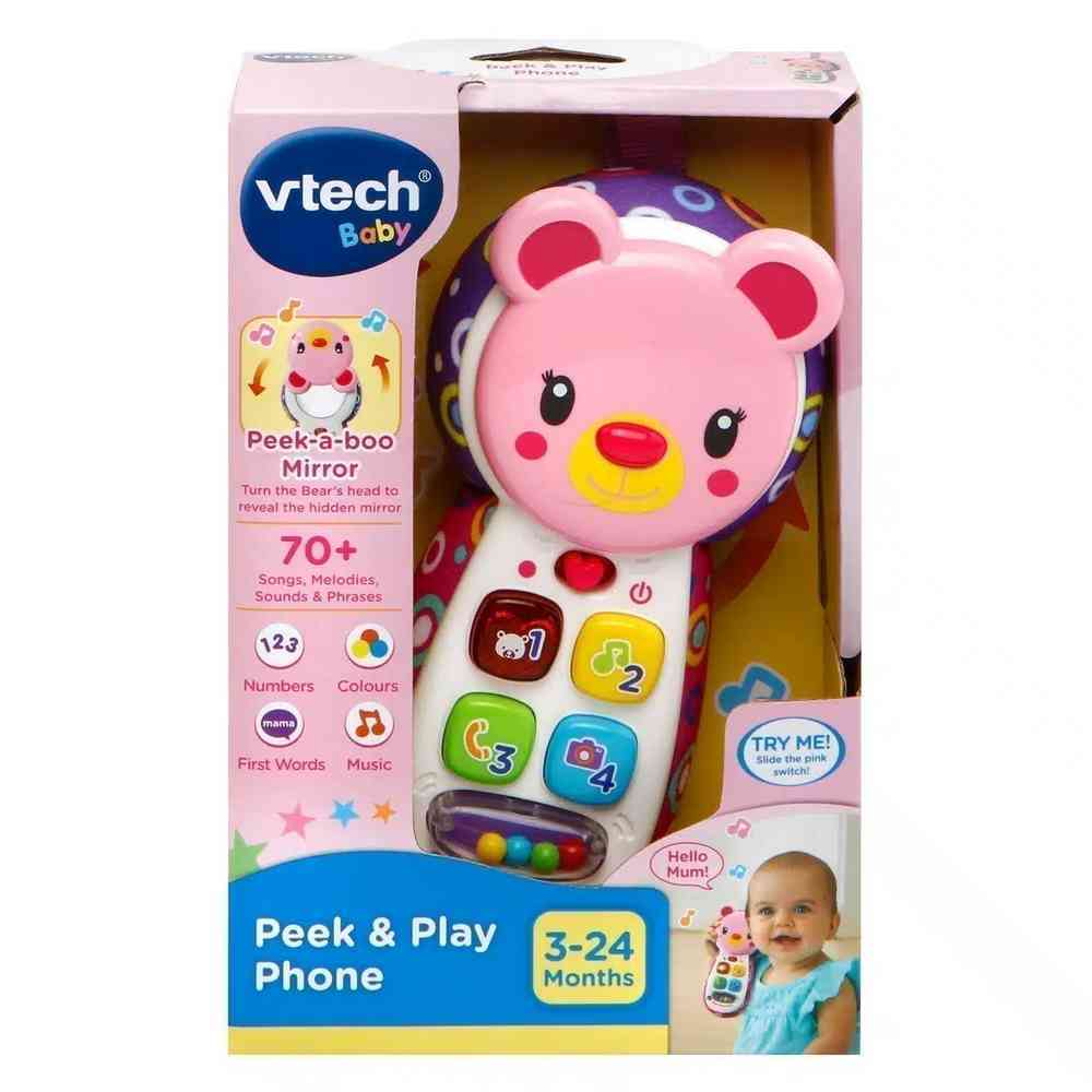 VTech Peek & Play Phone Pink - Vtech