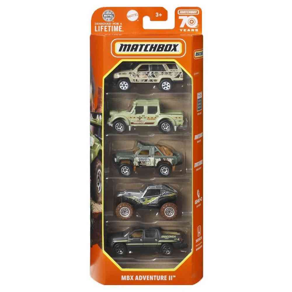 Matchbox Cars 5 Pack MBX Adventure II