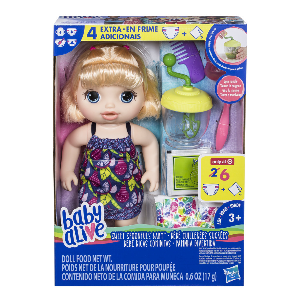 Baby Alive Sweet Spoonfuls Baby Girl Blonde