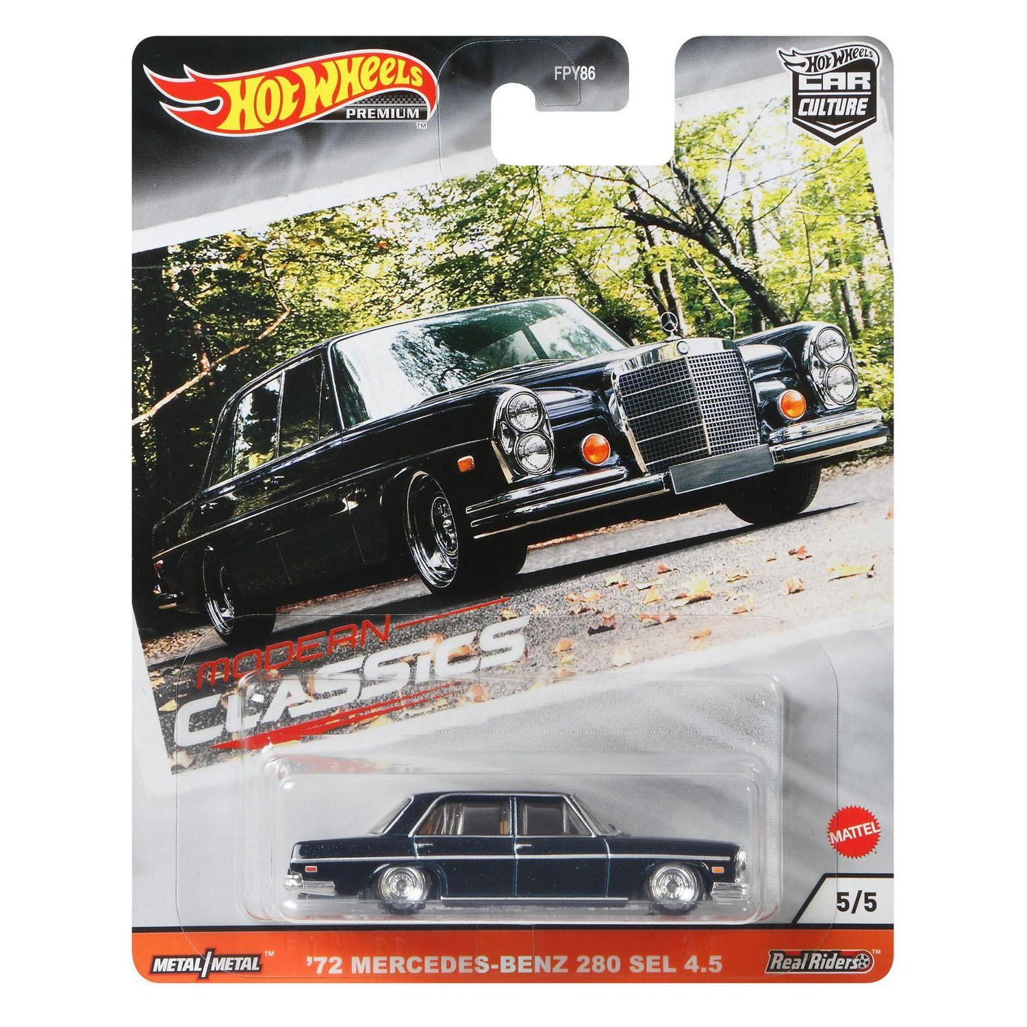 Hot Wheels Premium Car Culture Modern Classics 72 Mercedes Benz 280 Sel 45