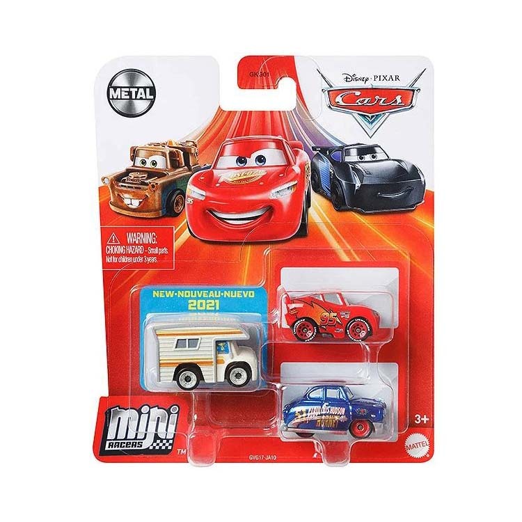 Cars Mini Racers Piston Cup 3 pack - Disney Pixar Cars