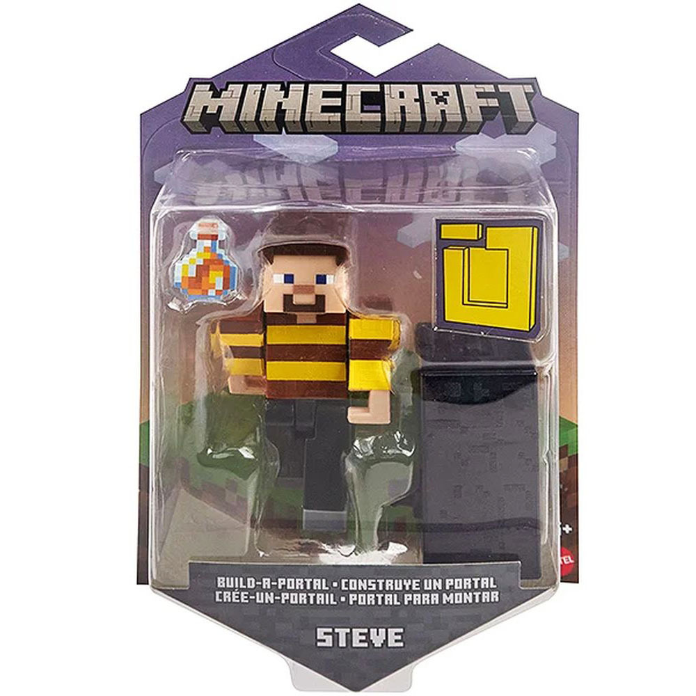 Minecraft Build A Portal Steve Figure Collectible Figure AU