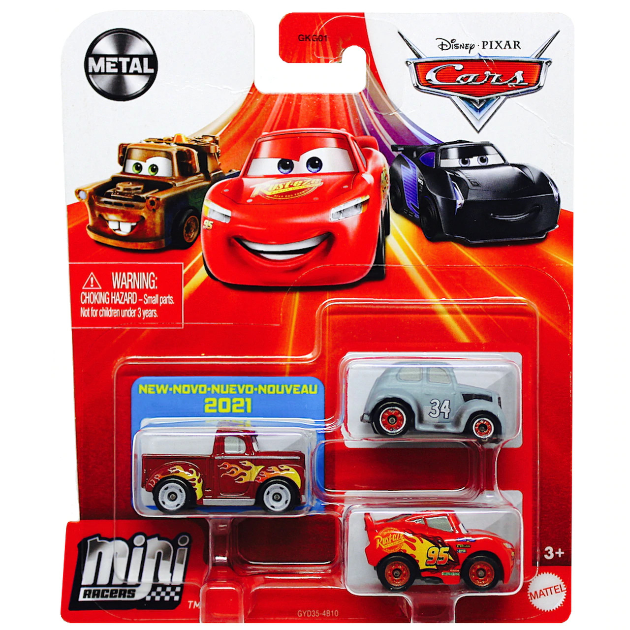 Cars Mini Racers Cotter Pin Series 3 Pack - Disney Pixar Cars