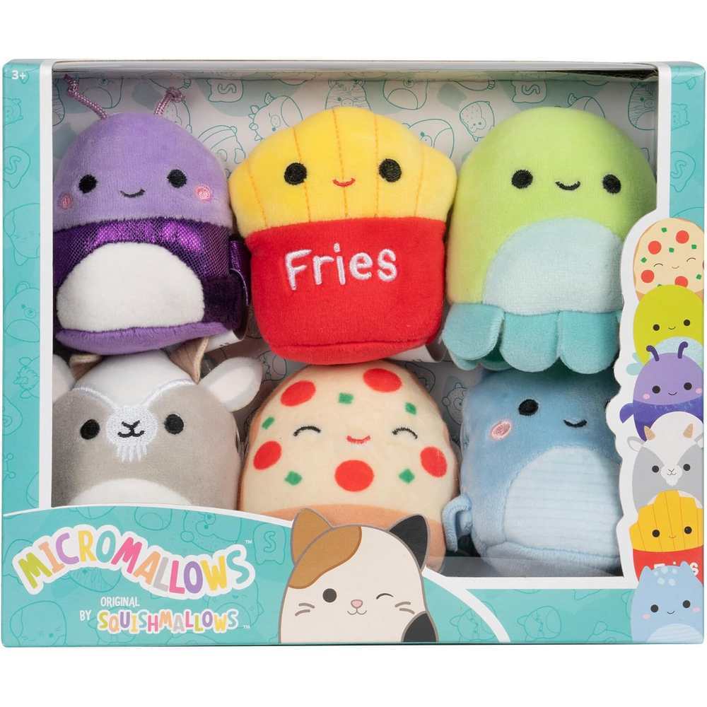 Squishmallows Micromallows Plush 6 Pack Plush Toy Gift AU
